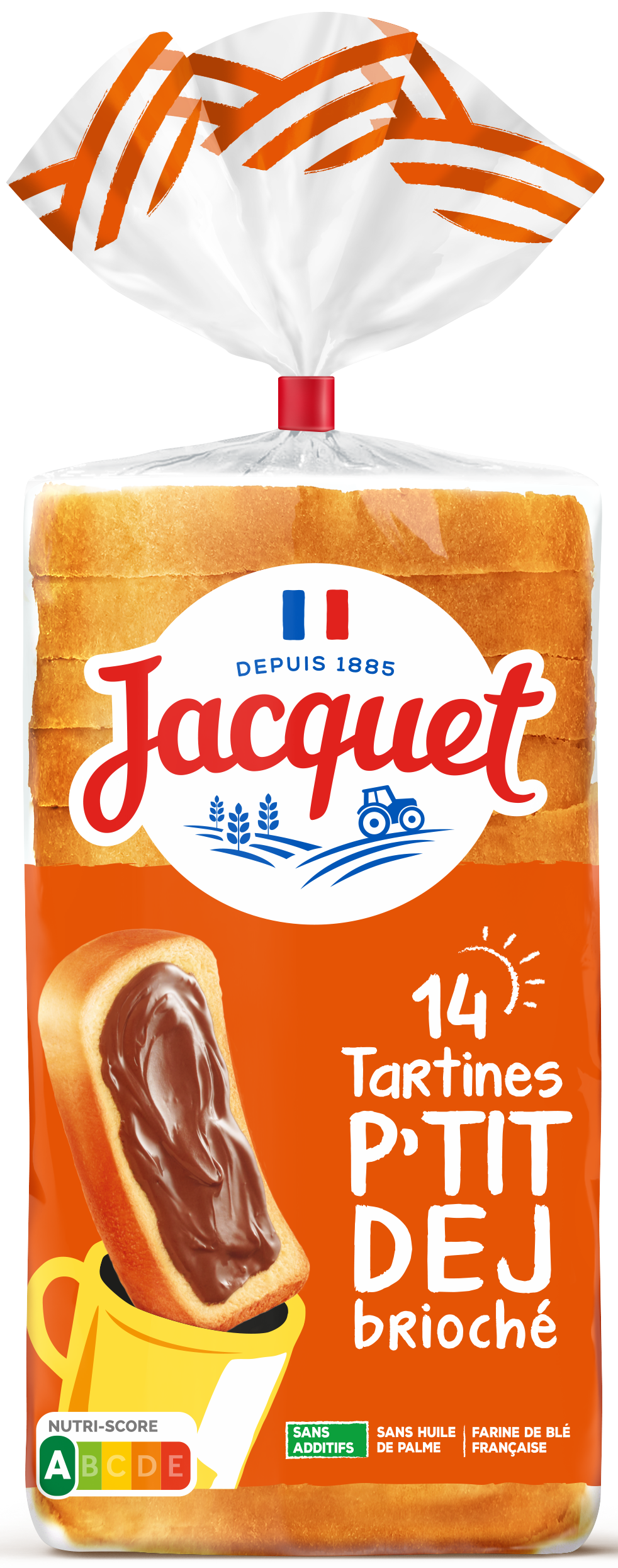 Tartines P'tit Déj Brioché x14 Tr. | Pains Jacquet