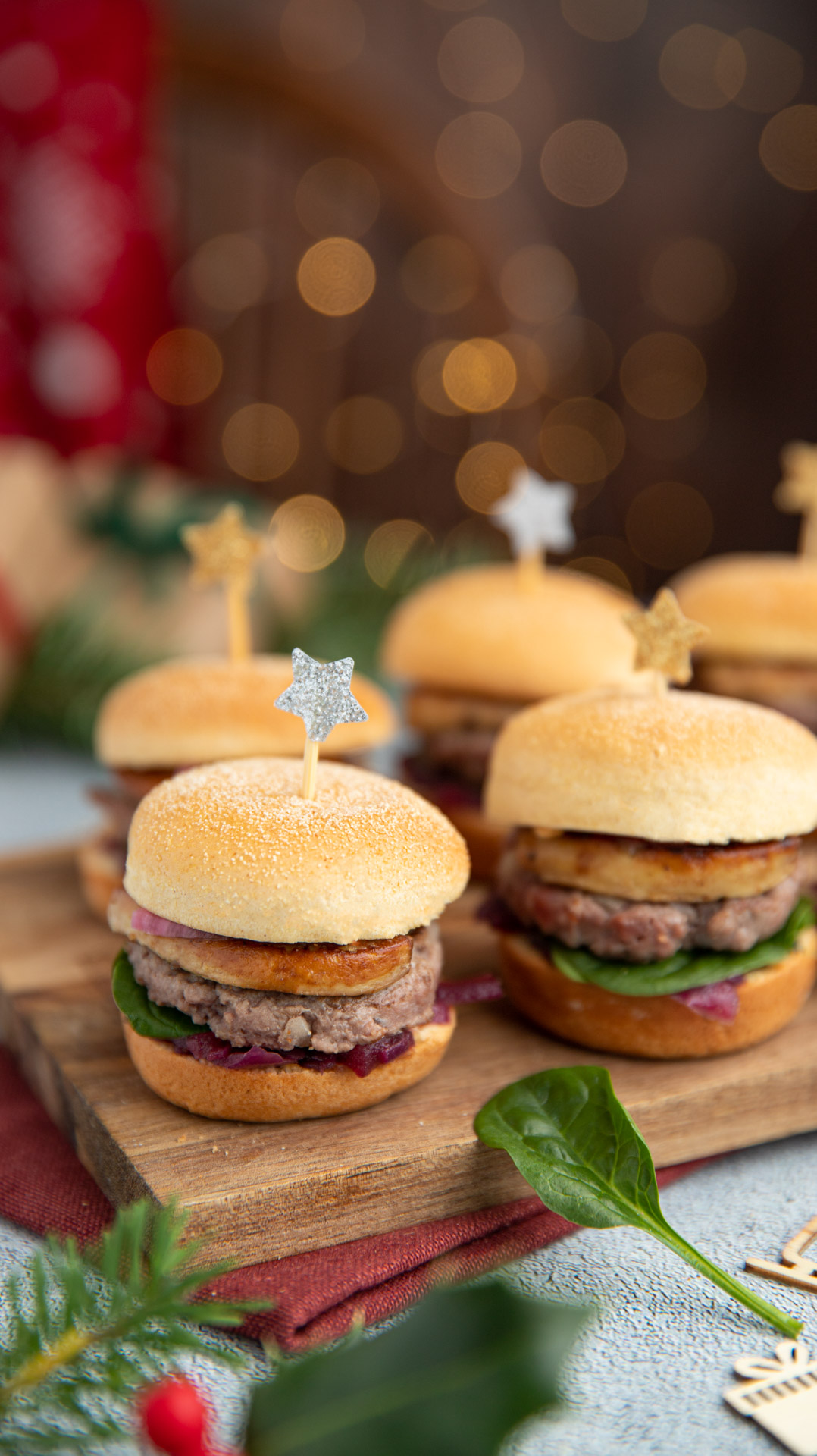 Mini burger brioché, chutney d’oignons rouges et de pomme - Pains Jacquet