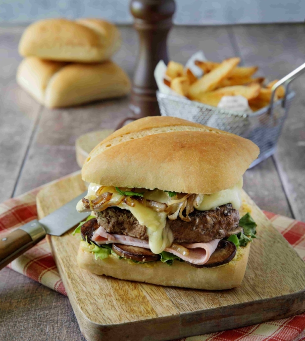 Burger végétarien - Steak haricot rouge champignon - Jacquet